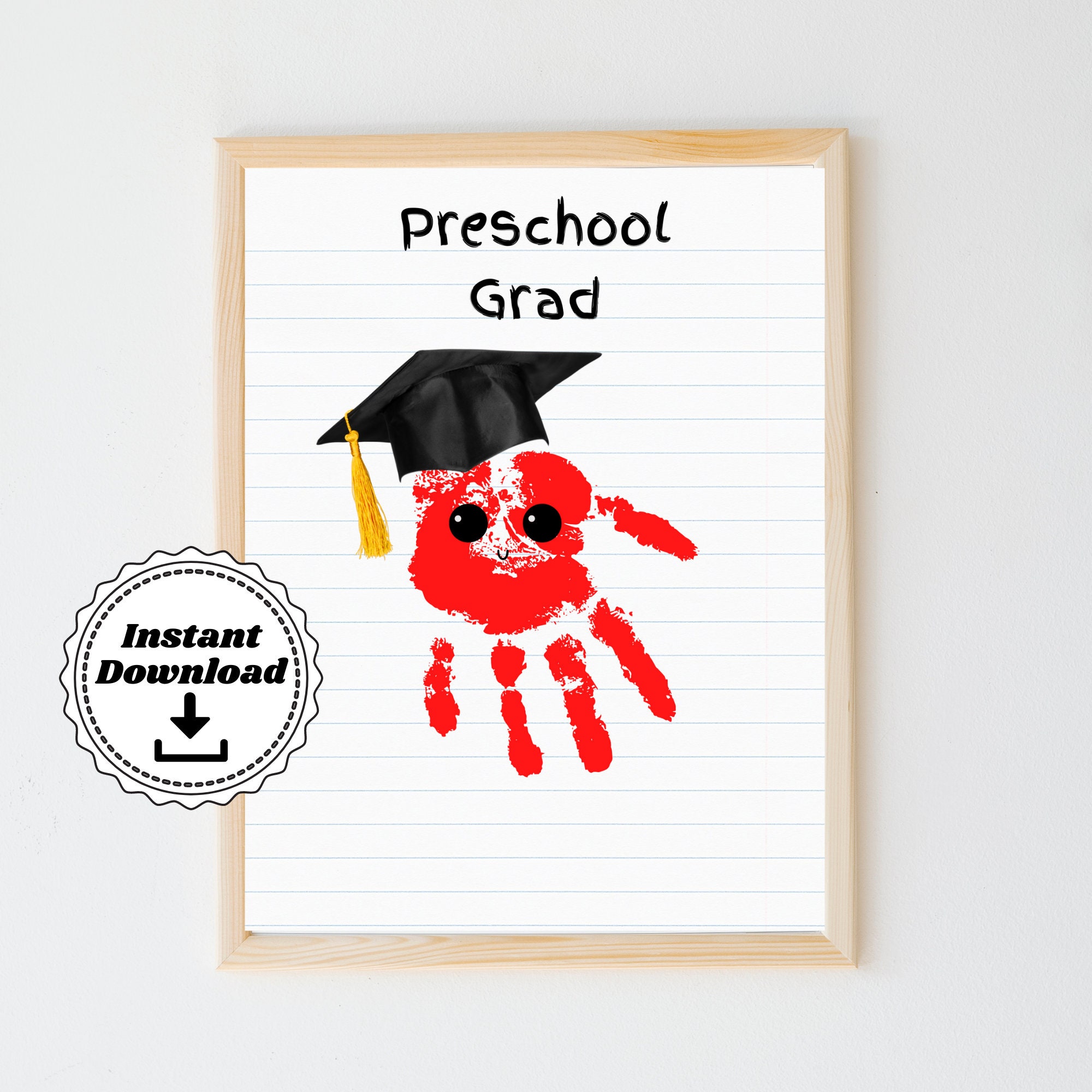 Preschool Graduation Handprint | Graduation Art | Handprint Art | End ...