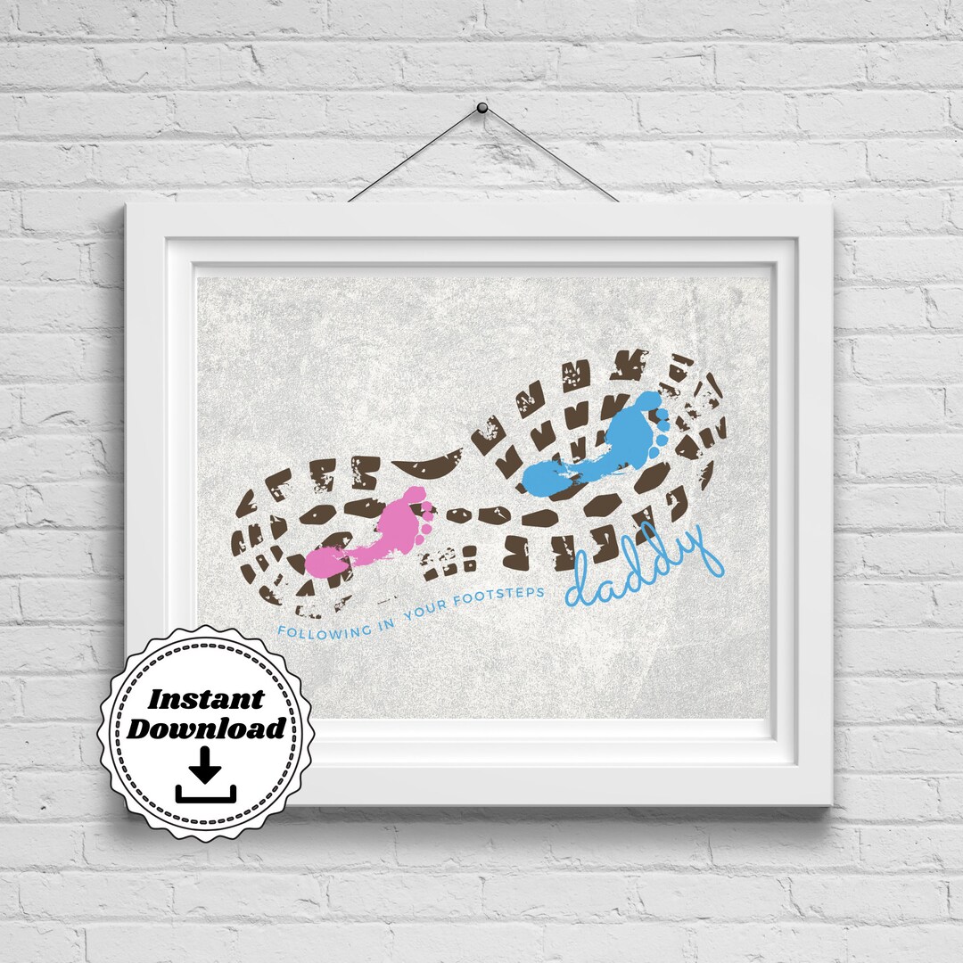 Following in Your Footsteps Footprint Art | Handprint Craft for Kids ...