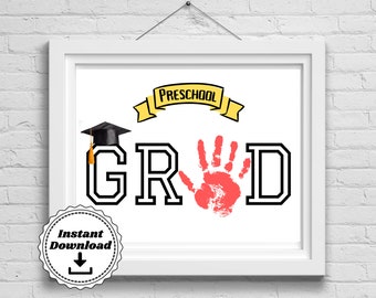 Kindergarten Graduation Handprint Bundle | Graduation Art | Handprint ...