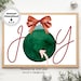 Joy Ornament Christmas Handprint | Christmas Printable | Preschool ...