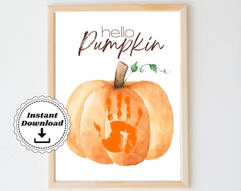 Fall Handprint Crafts Bundle Footprint Printable Art - Etsy