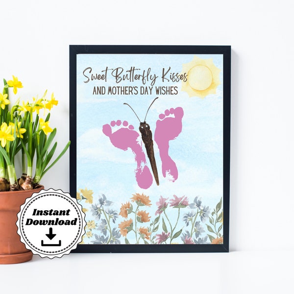 Footprint Art Printable - Etsy