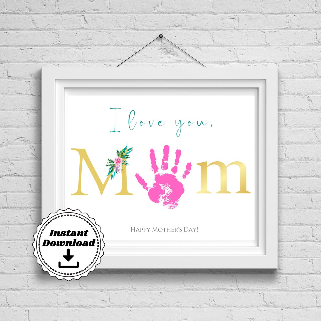 Mother's Day Handprint Art | Handprint Craft for Kids | Toddler Mothers ...