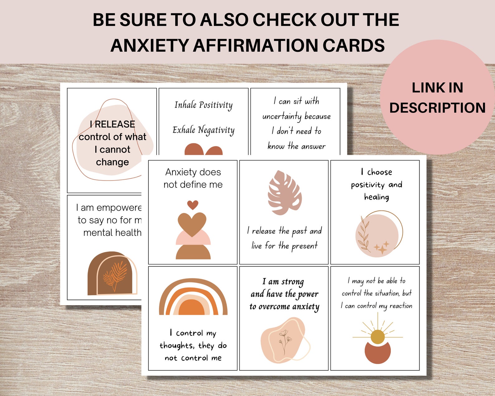 Printable OCD Affirmation Cards, ERP Cards, Obsessive Compulsive ...