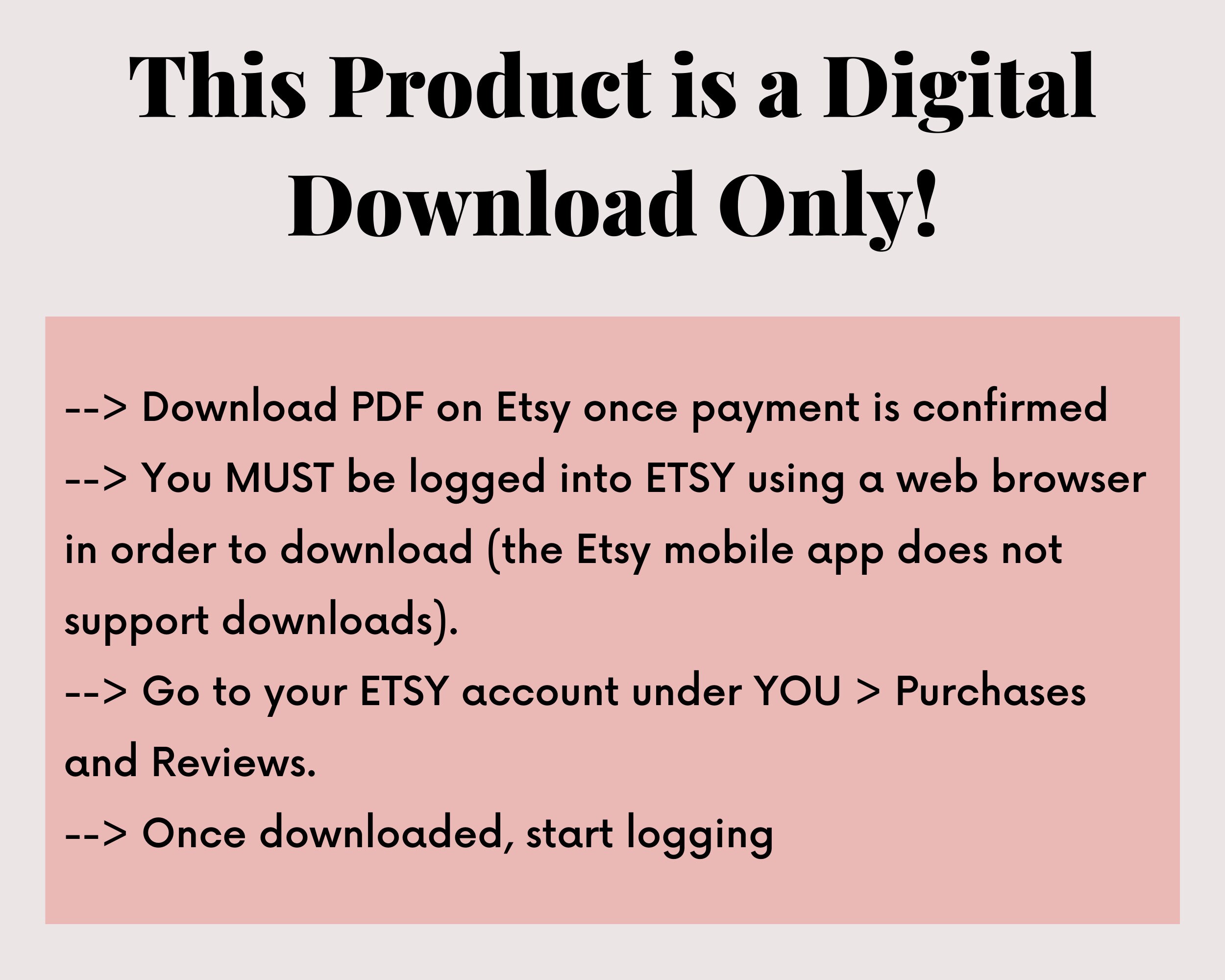 Simple ERP Log for OCD Therapy, Exposure Response Prevention Log, OCD ...