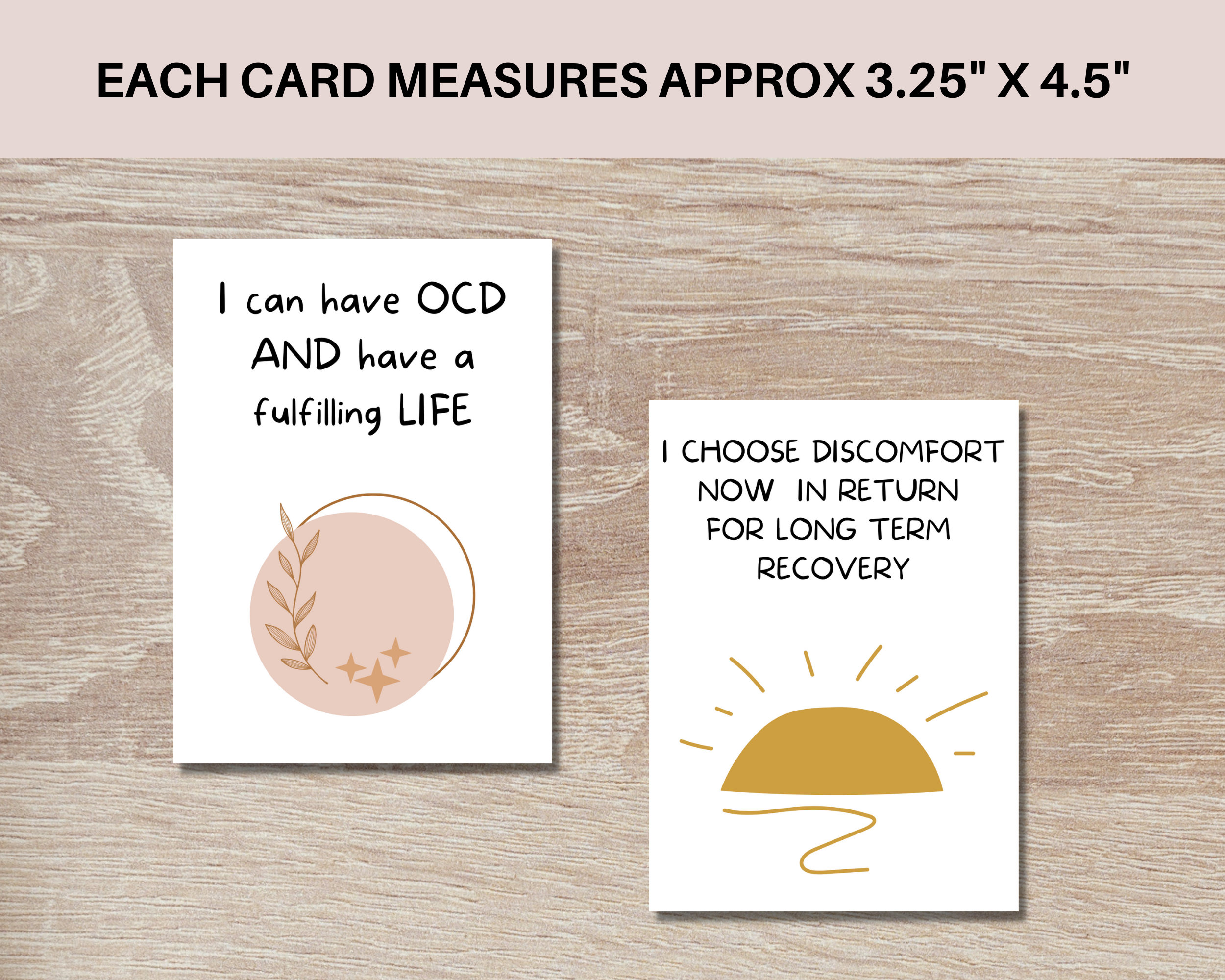 Printable OCD Affirmation Cards, ERP Cards, Obsessive Compulsive ...