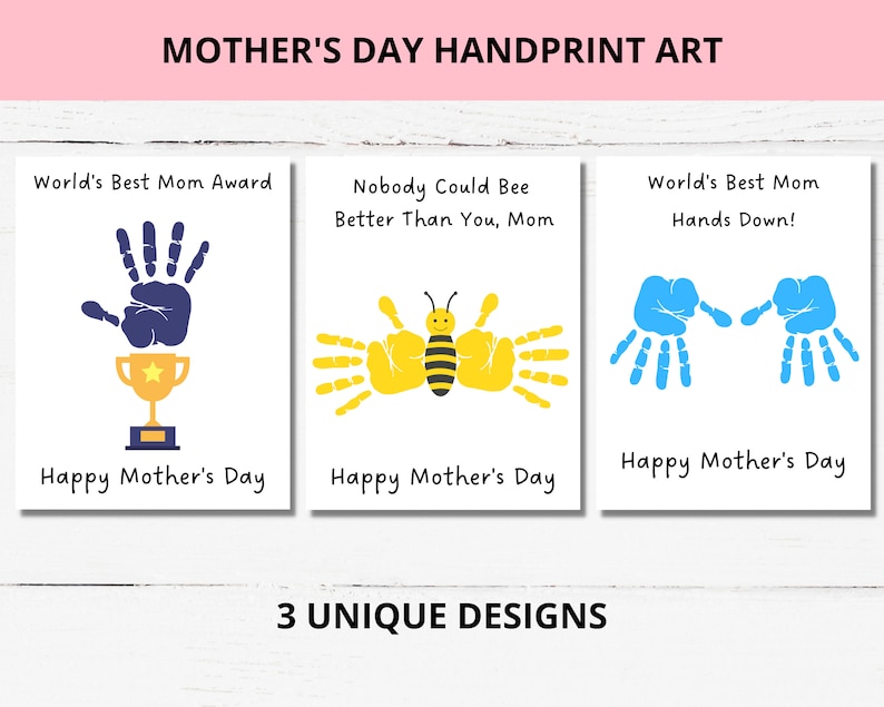 Mother's Day Handprint Craft for Kids | First Mother's Day Gift ...