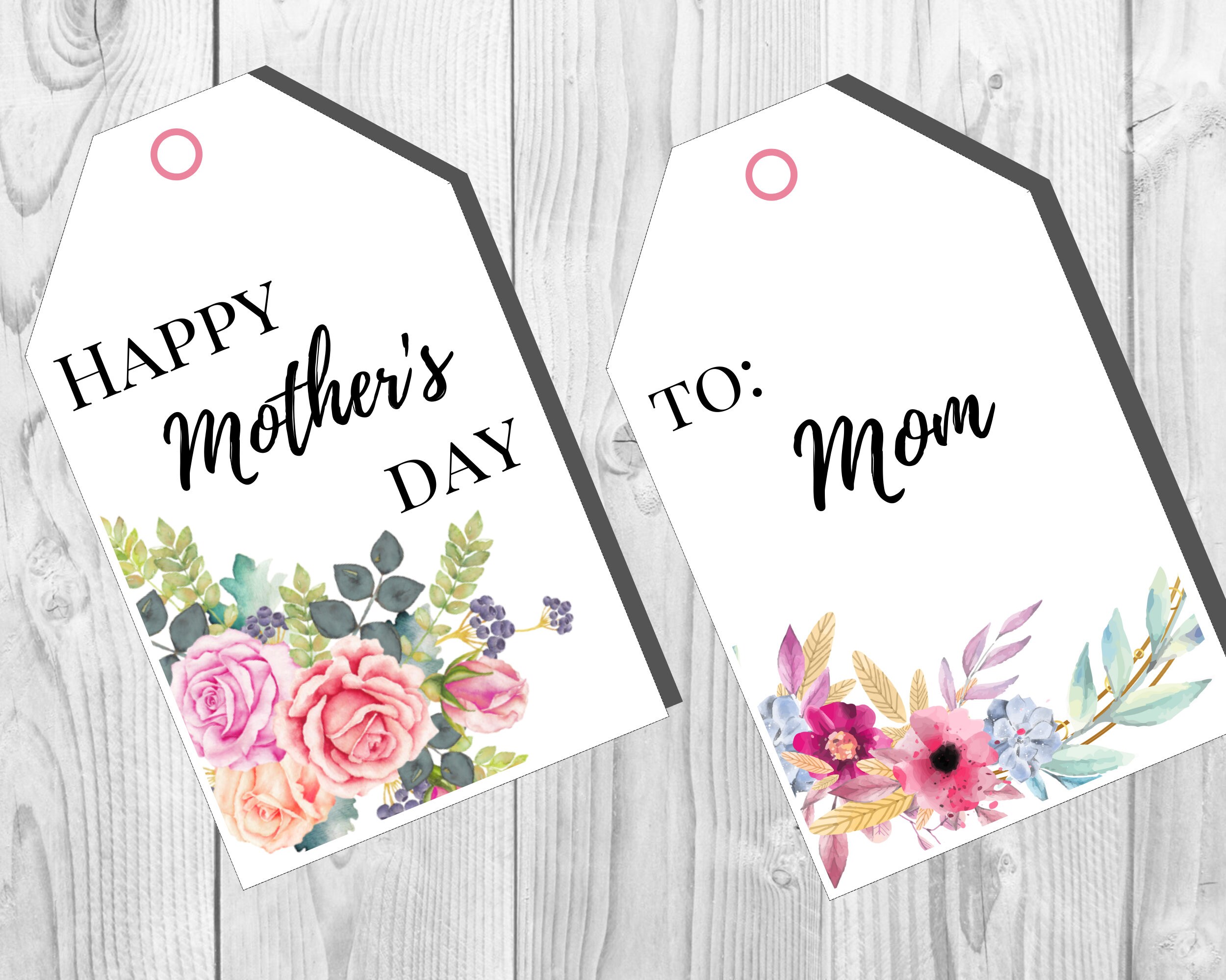 Mother's Day Printable Gift Tags, Gift Favor Tags, Gift Tag for Mom ...