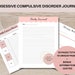 Printable OCD & ERP Journal | ERP Worksheets | Obsessive Compulsive ...