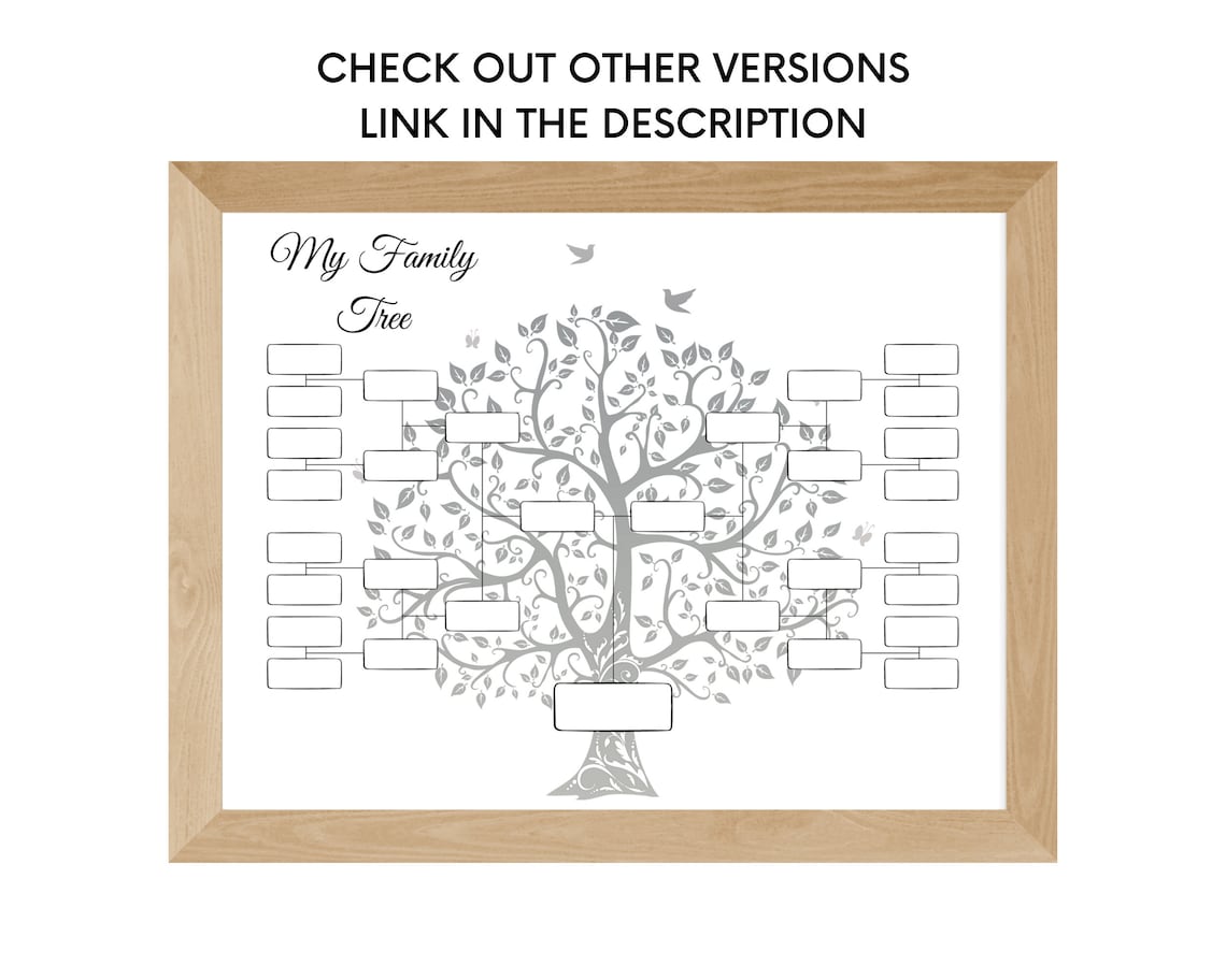 Five Generation Family Tree Template, Five Generation Family Tree ...