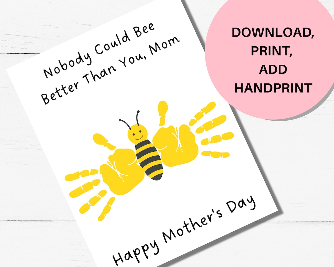 Mother's Day Handprint Craft for Kids First Mother's Day Gift Mother's ...