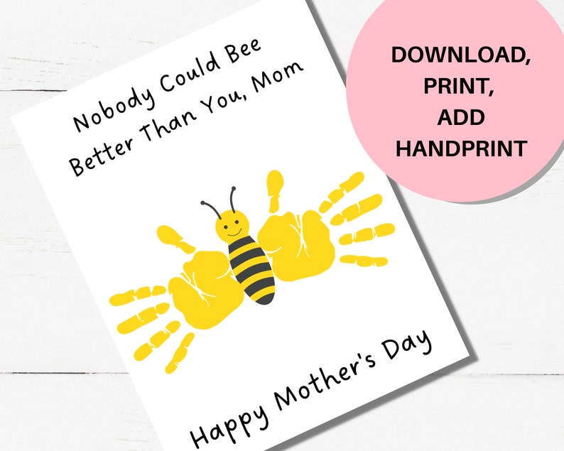 Mother's Day Handprint Craft for Kids First Mother's Day Gift Mother's ...