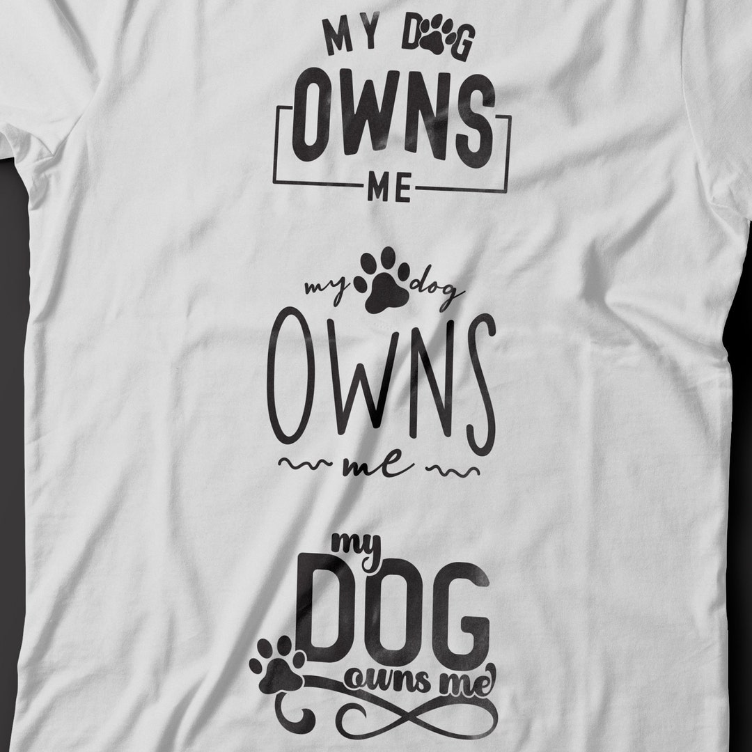 My Dog Owns Me SVG Bundle - Etsy