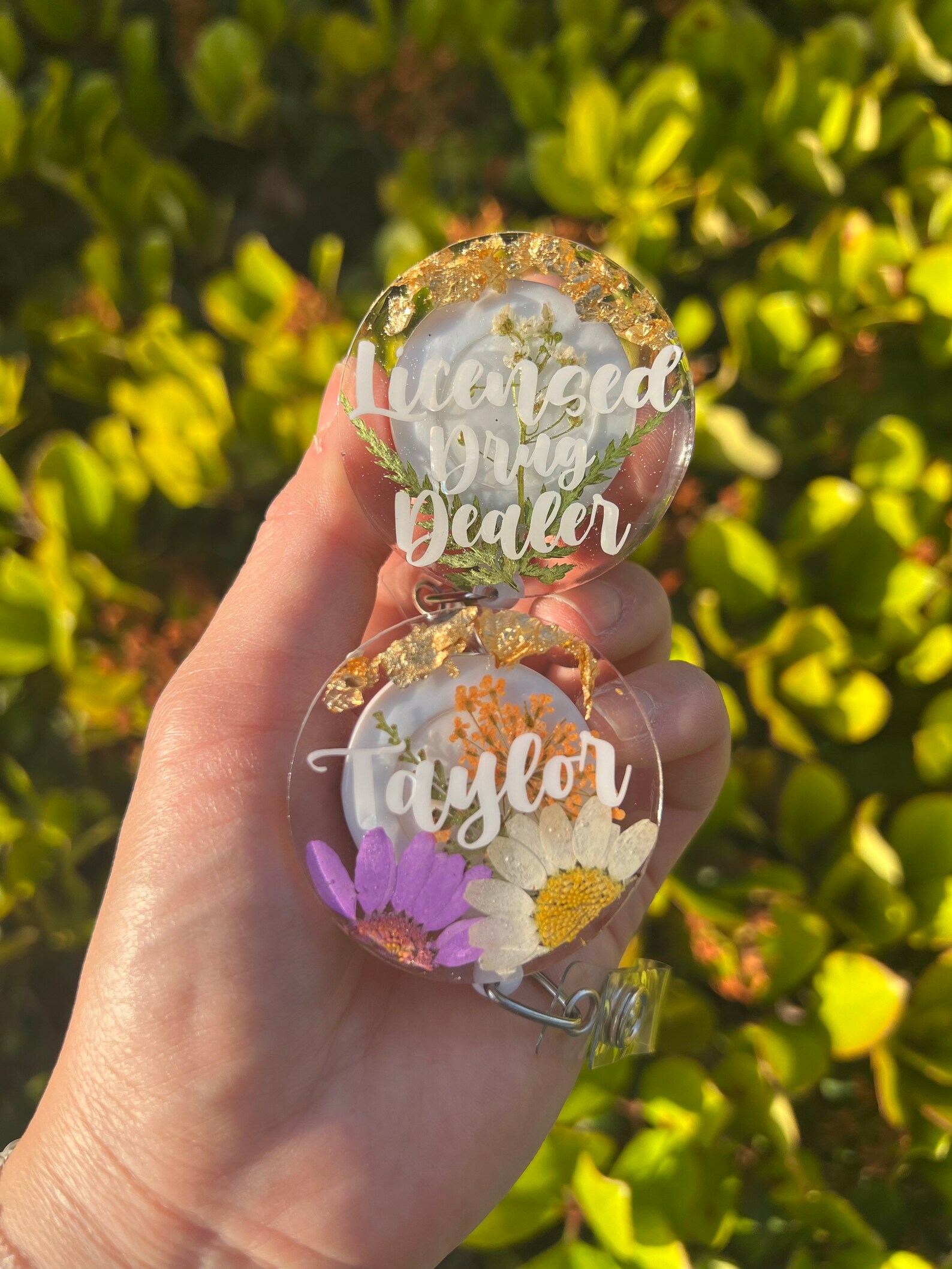 Personalized Resin Badge Reel Personalized Nurse Badge Real - Etsy