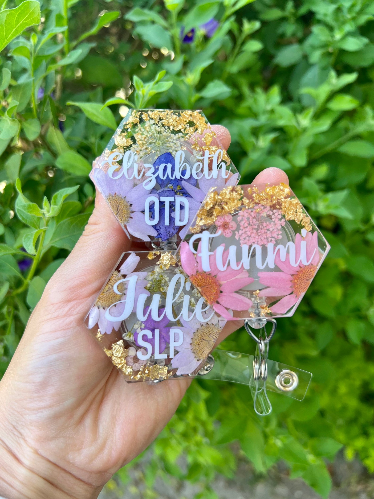 Personalized Resin Badge Reel Personalized Nurse Badge Real - Etsy