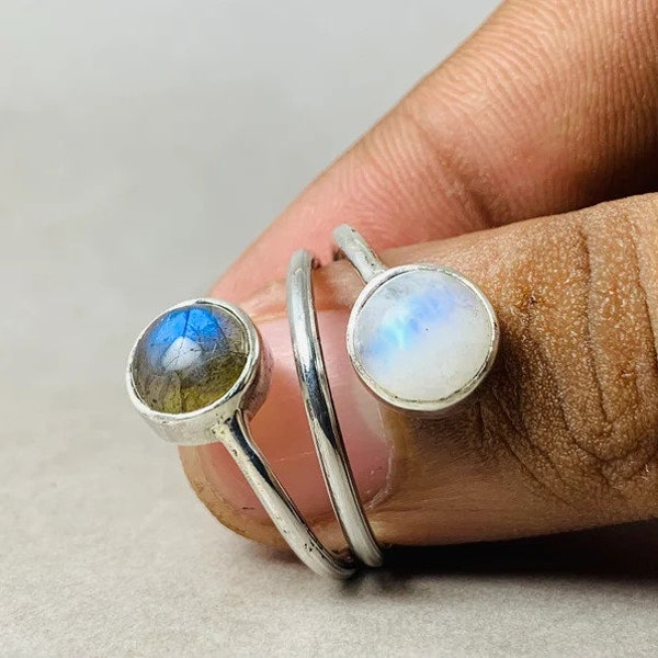 Moonstone Ring - Etsy