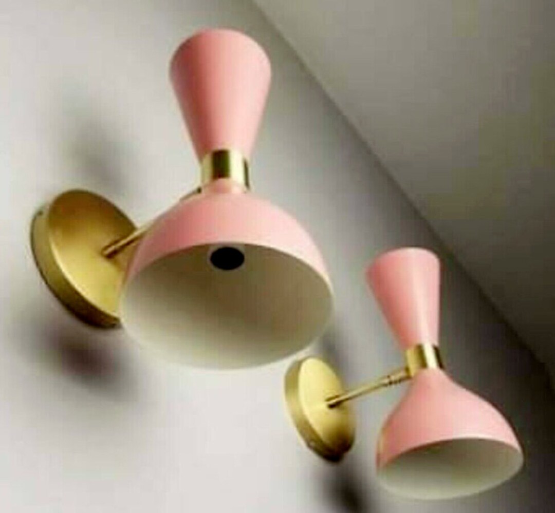 Handmade Italian Style Wall Sconce Pair of Mid Century Diabolo - Etsy