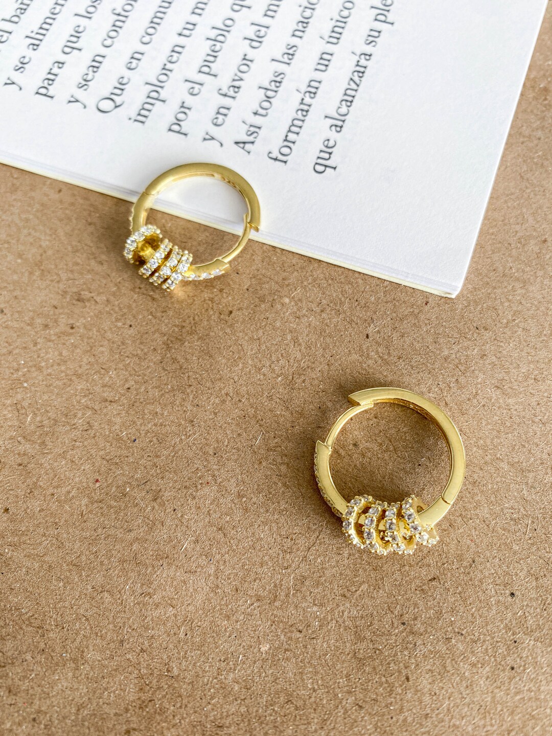 Multiple Hoops, Intertwined Cz Interlinked Hoops Circle Earrings ...
