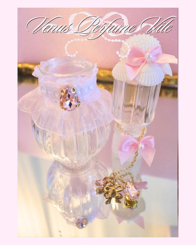 Venus Perfume Vile – Feminine Ribbed Glass Bottle | Handmade Decor ...