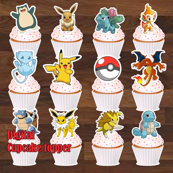 Pokemons Cake Topper - Etsy