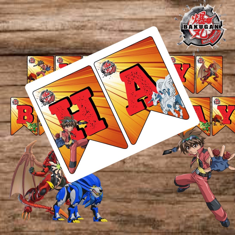 Bakugan Birthday Banner, Bakugan, Bakugan Birthday Party, Bakugan ...