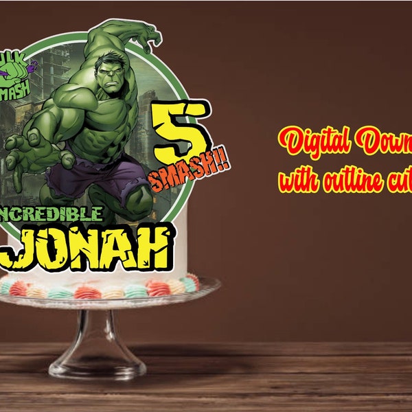 Hulk Cake Topper - Etsy