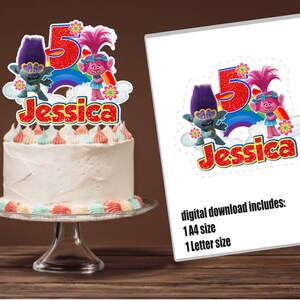 Trolls Party, Trolls Cake Topper, Trolls Birthday Party, Trolls PNG ...