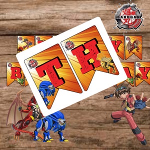 Bakugan Birthday Banner, Bakugan, Bakugan Birthday Party, Bakugan ...