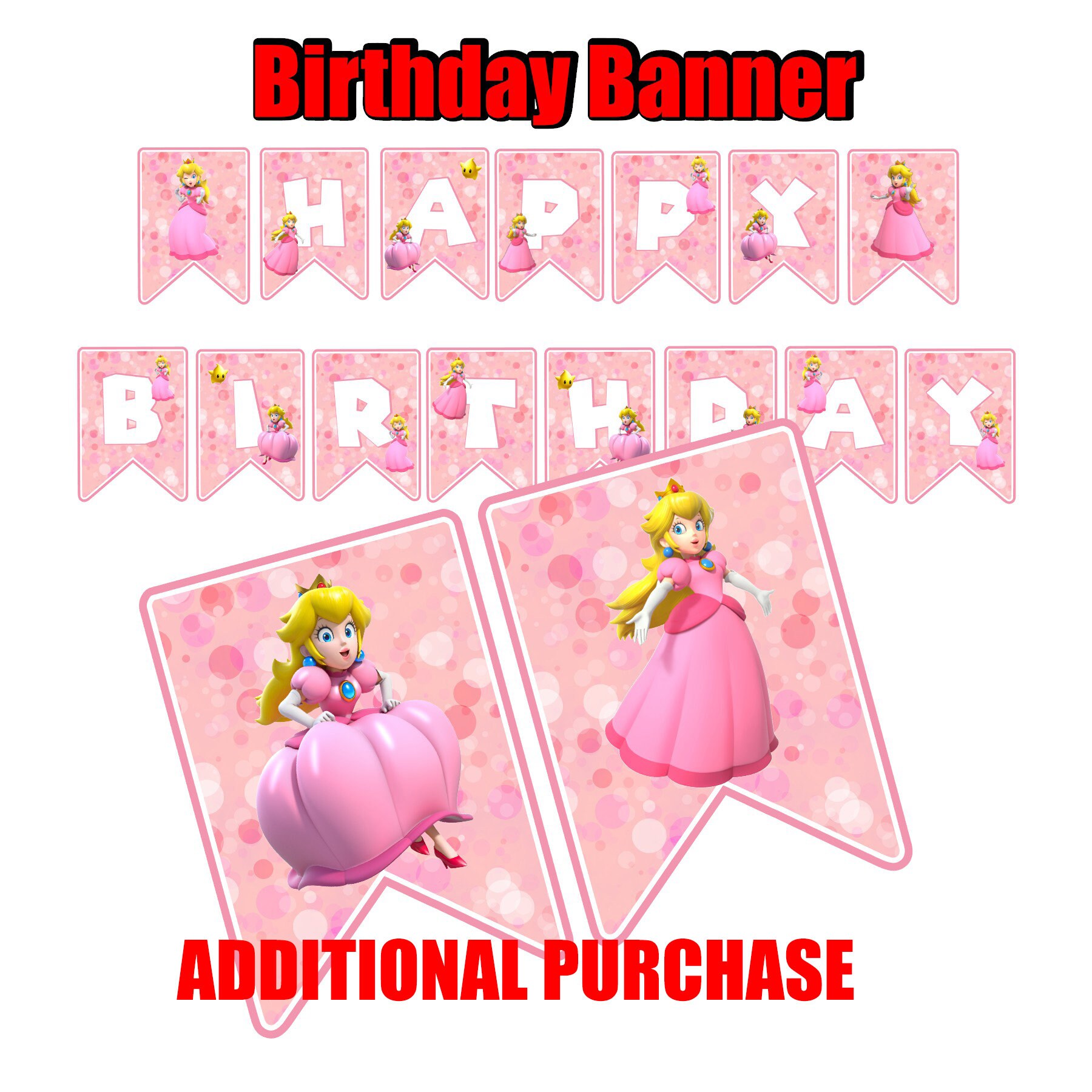 Mario Birthday, Princess Peach Thank You Tag, Princess Peach Birthday ...