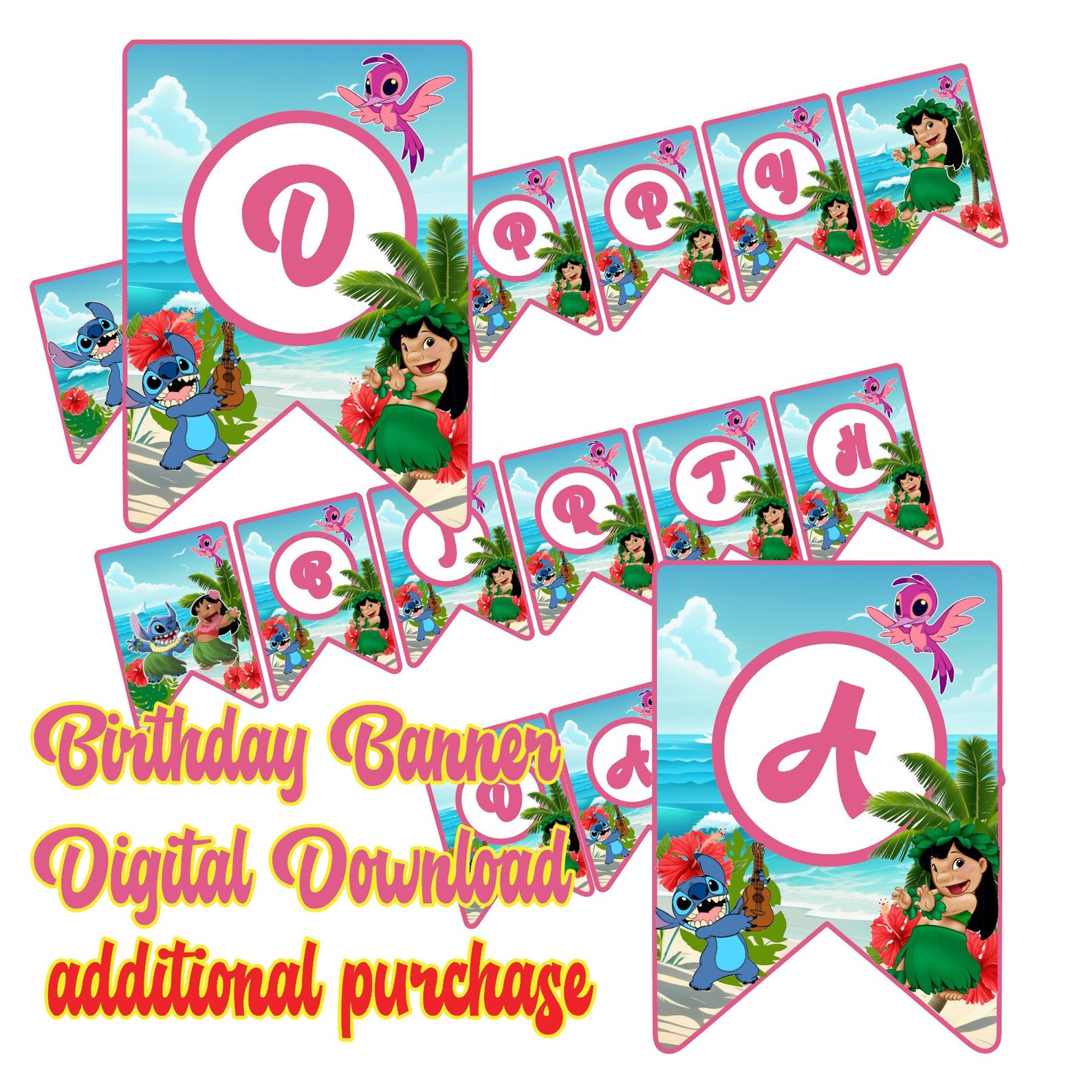 Lilo et Stitch Merci Tag Lilo et Stitch Anniversaire Lilo et - Etsy France