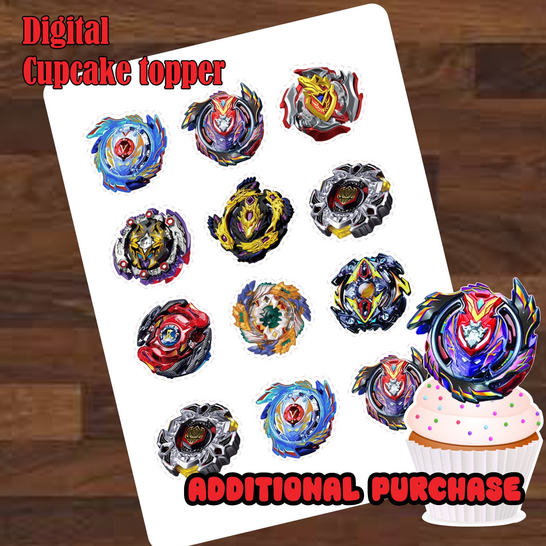 Beyblade Cake Topper, Beyblade Burst, Beyblade Topper, Beyblade ...