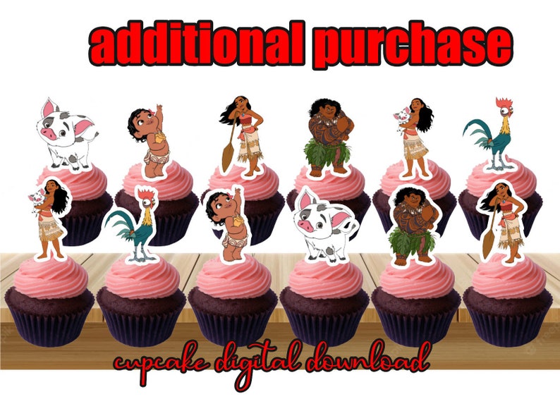 Moana Birthday Party Cake Topper Moana Birthday Party Moana - Etsy