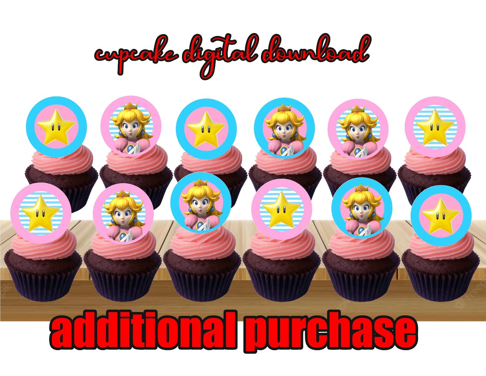 Mario Birthday, Princess Peach Thank You Tag, Princess Peach Birthday ...