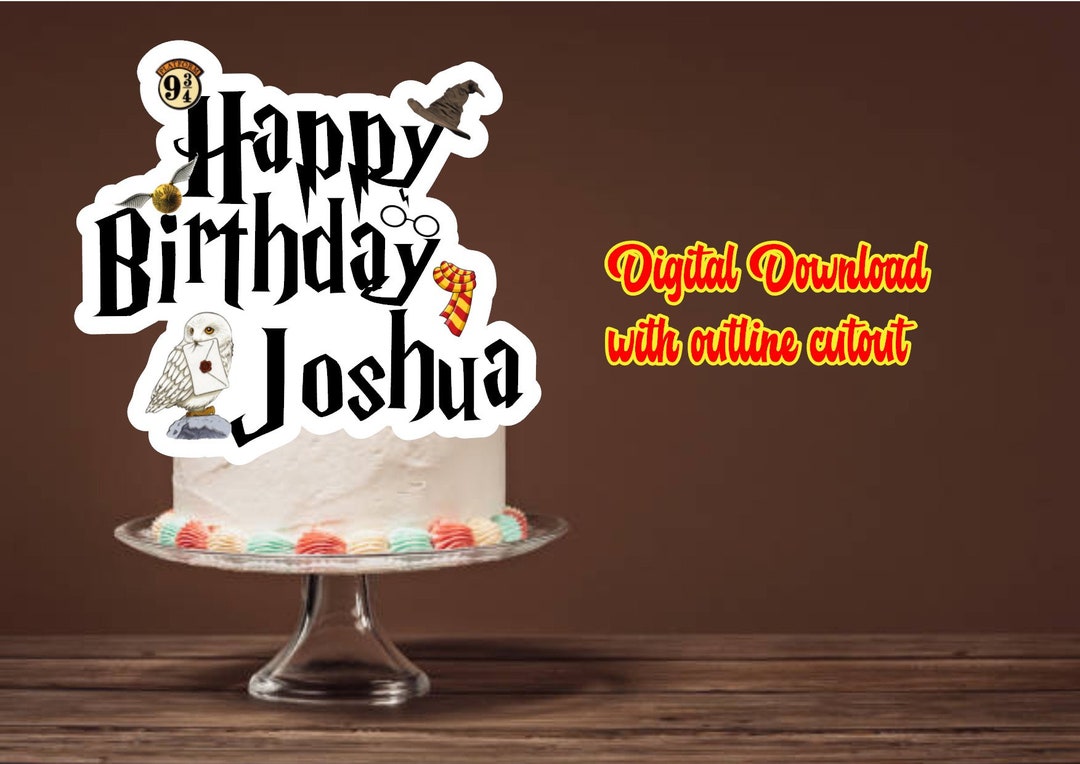 Wizard Happy Birthday Cake, Wizard Cake, Wizard Print Cake, Happy ...