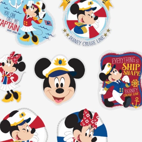 Captain Mickey Disney Cruise Body Part Stateroom Door Magnets - Etsy