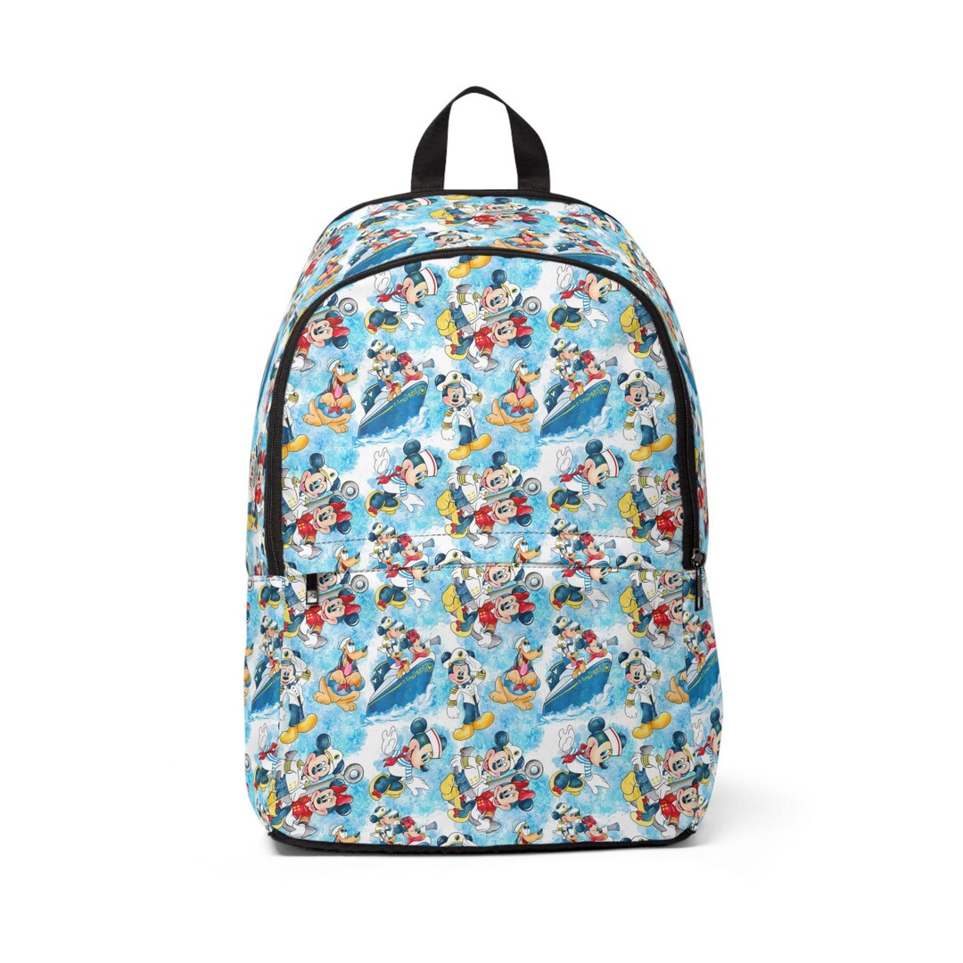 Disney Cruise Backpack, Nautical Mickey and Minnie Print, Unisex Travel ...