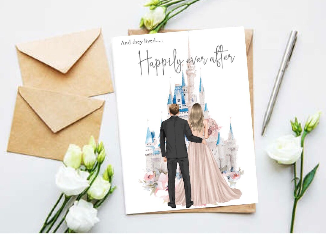 Happily Ever After Fully Personalised Wedding Engagement Card Custom ...