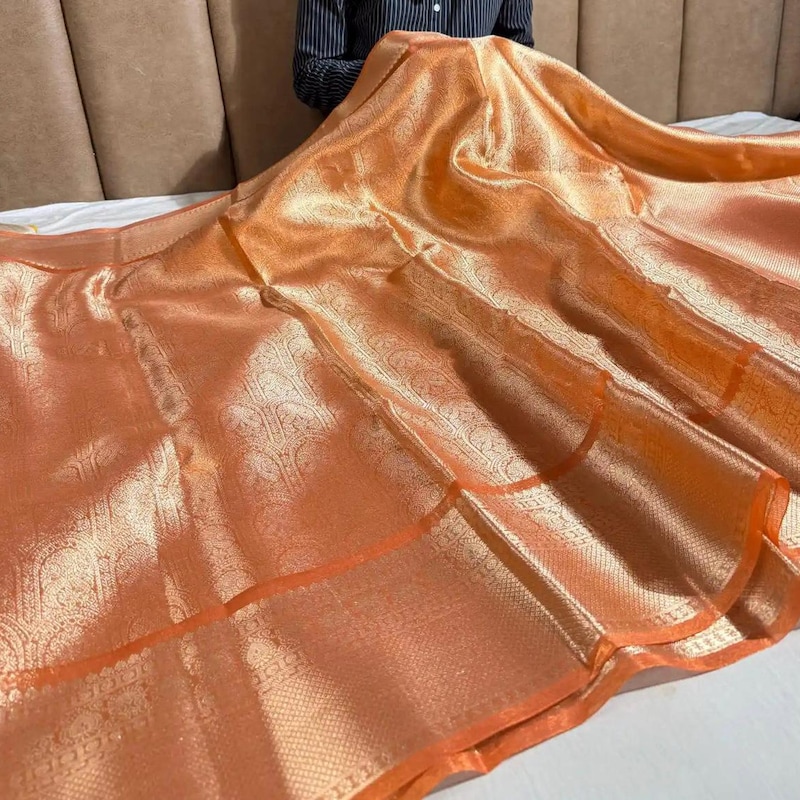 Rust Kanjivaram - Etsy
