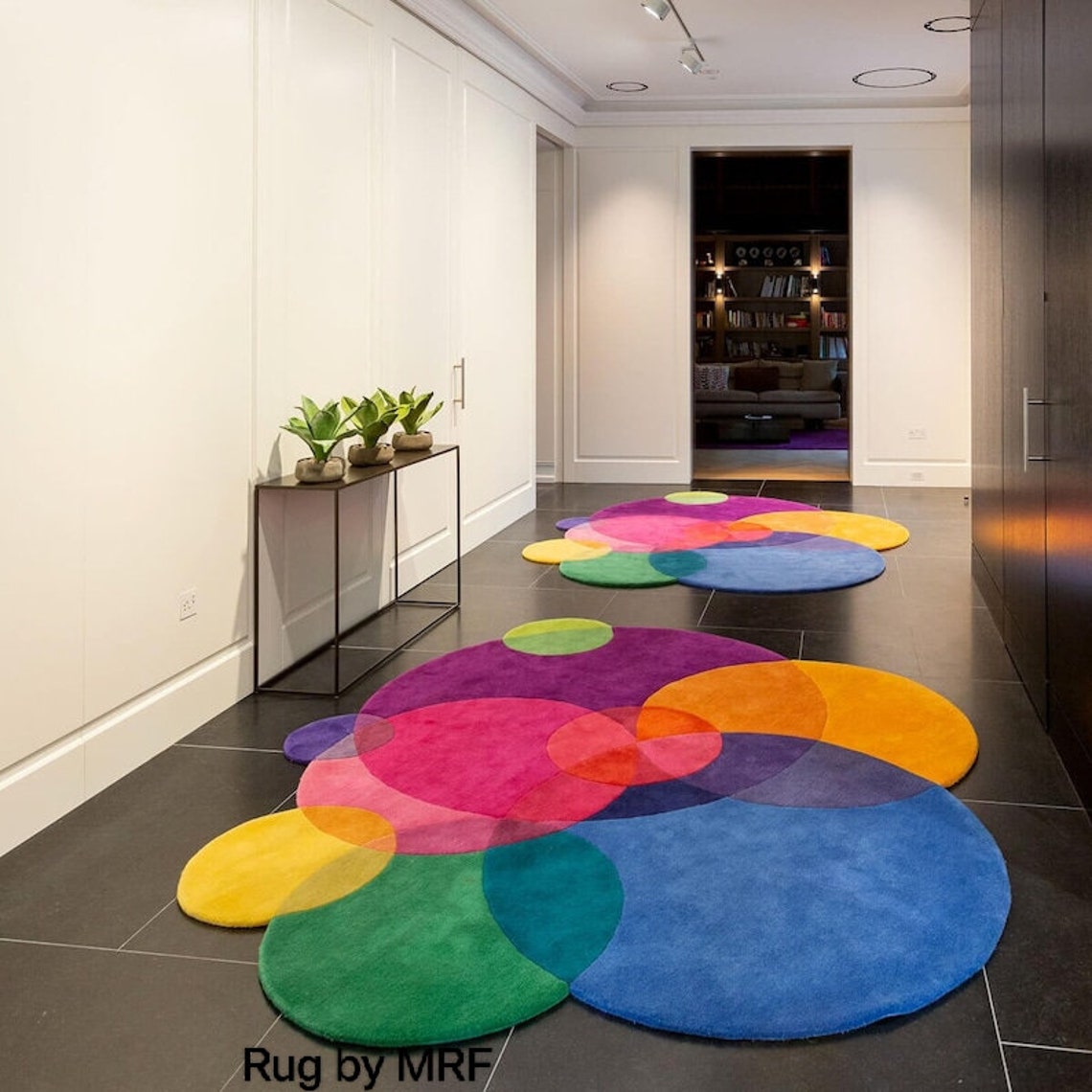 Bubble Multicolor Most Luxury Modern Handmade Wool Rug, Rugs for Living ...