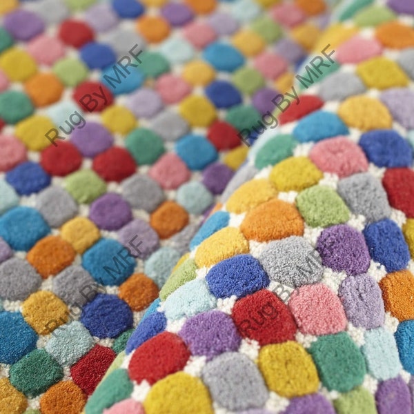 Polka Dot Rug - Etsy
