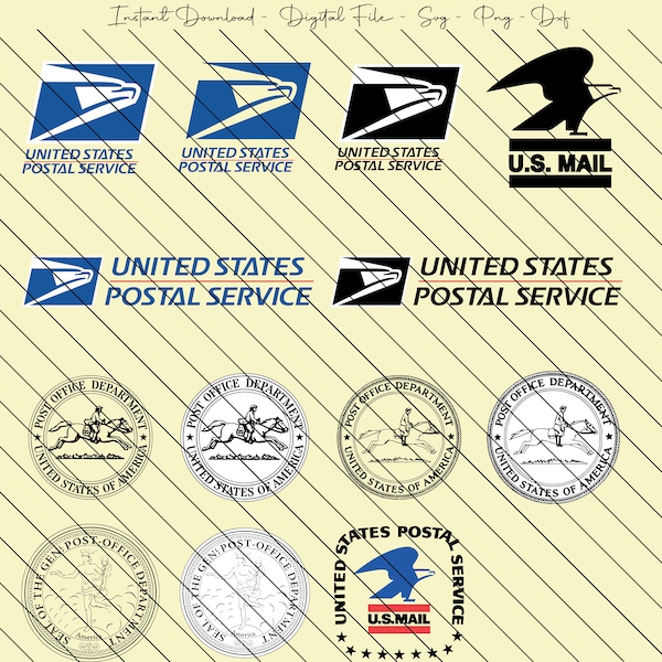 Usps Postal Eagle Svg - Etsy