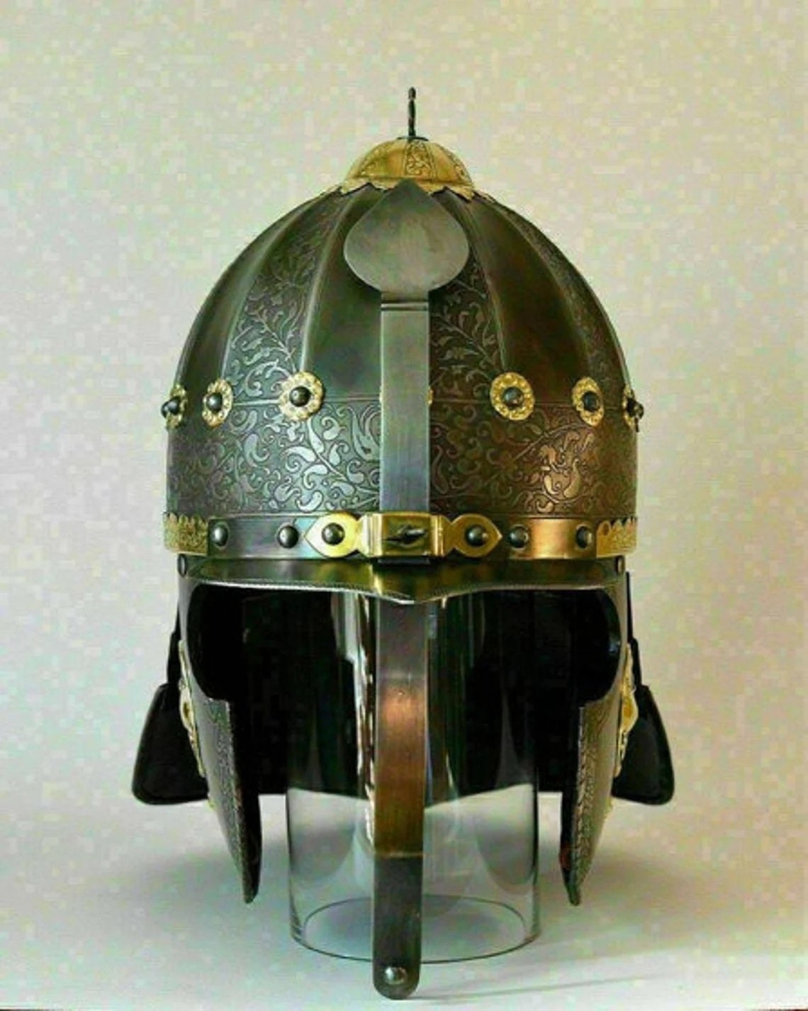 Medieval Hussars Etched Helmet Museum Helmet Replica Iron & - Etsy