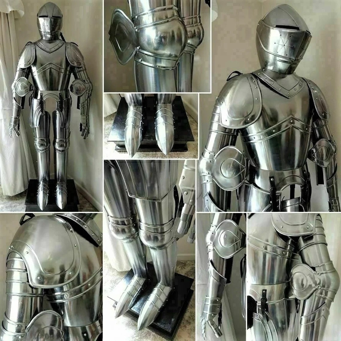 Knights Templar Suit of Armour, Medieval Roman ,full Body Knight Armor ...