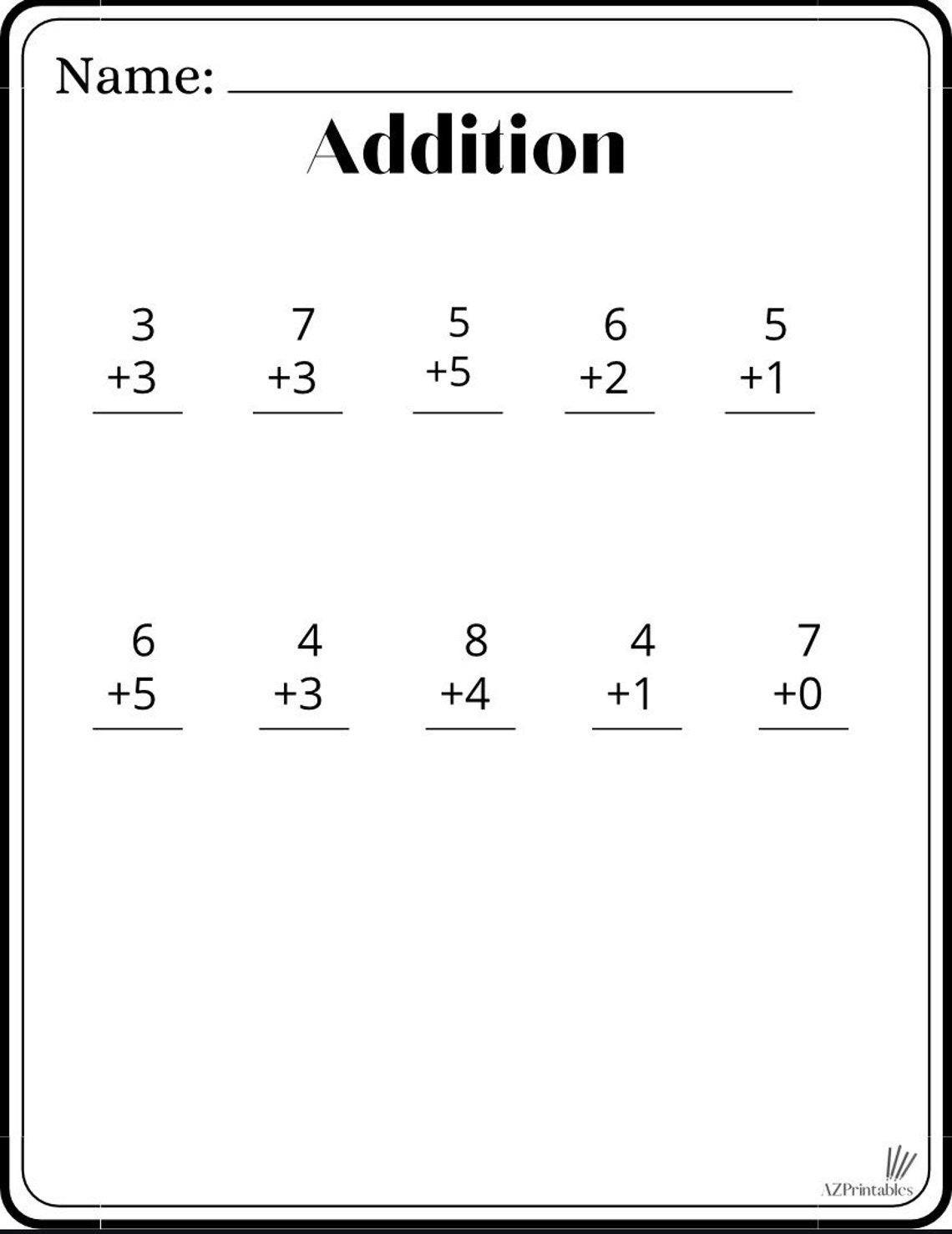 20 Printable Addition and Subtraction Worksheets - Etsy Canada