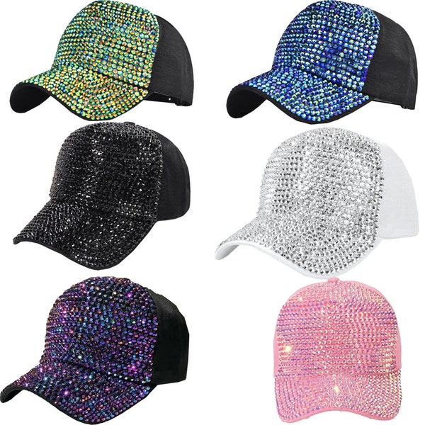 Rhinestone Cap - Etsy