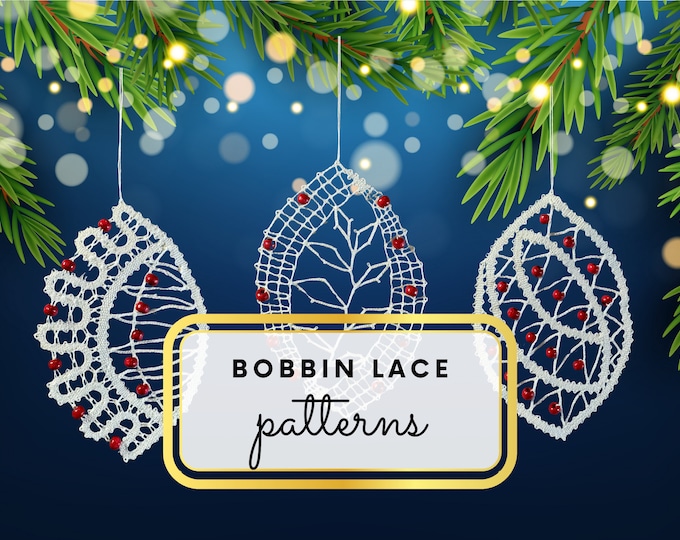 Digital Bobbin Lace Pattern-christmas Decoration 2 - Etsy Canada