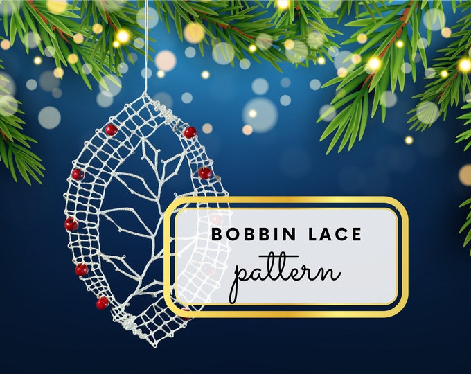Digital Bobbin Lace Pattern-christmas Decoration 2 - Etsy Canada