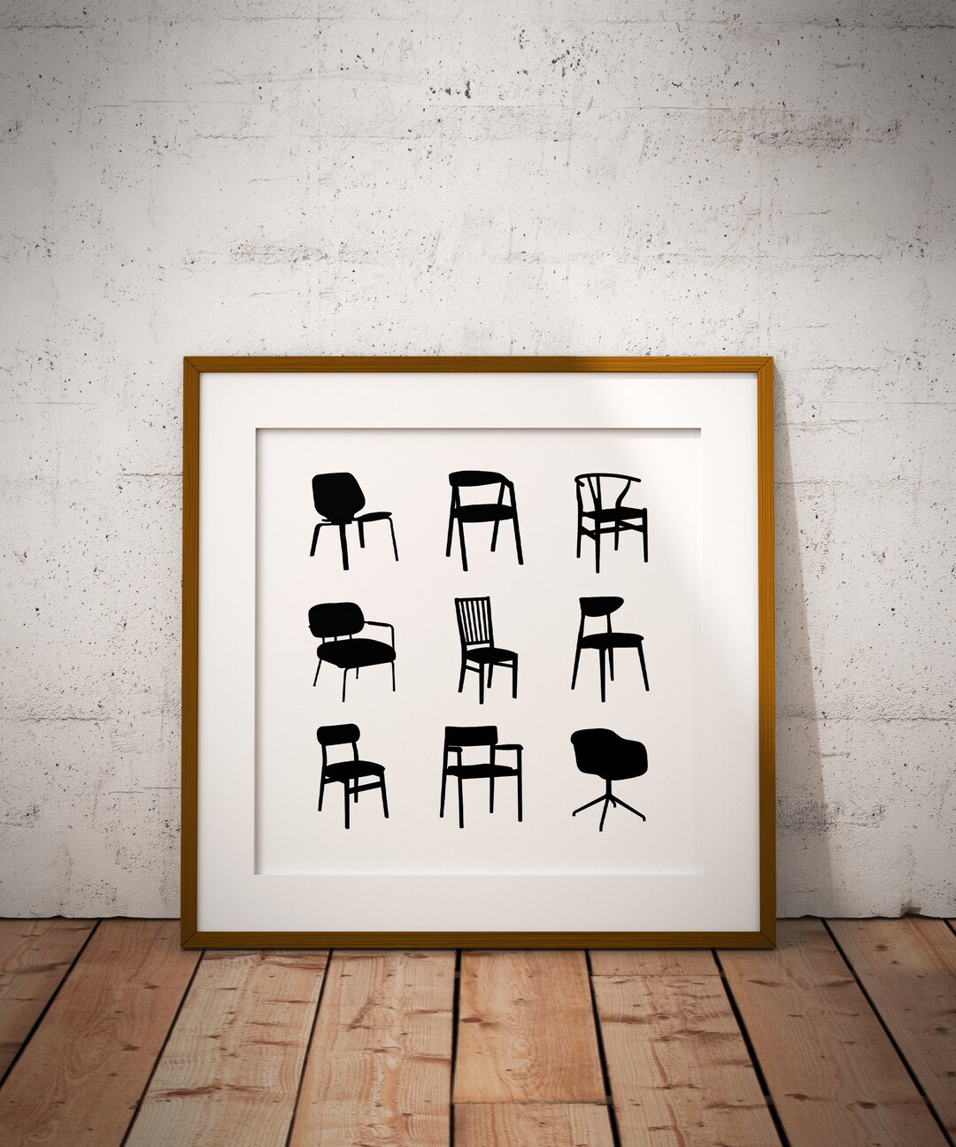 50x50 Cm. B2 Chairs Poster for Printing Original Polish Poster ...
