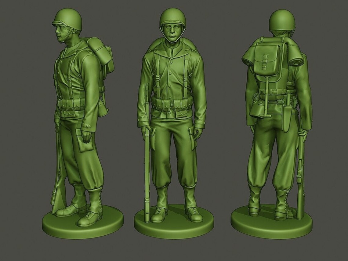 American Soldier WW2 STL file 3D printing STL file for resin - Etsy