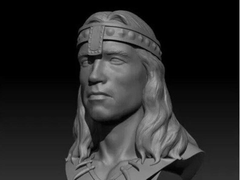 Conan Bust STL File 3D Printing STL File for Resin Printers - Etsy